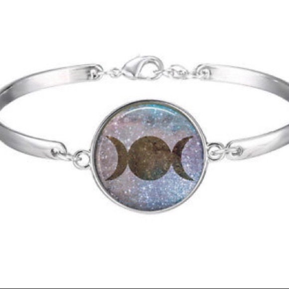 Jewelry | Triple Moon Goddess Resin Bracelet | Poshmark